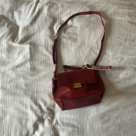 Zara | Bags | Zara Brand Maroon Purse | Poshmark